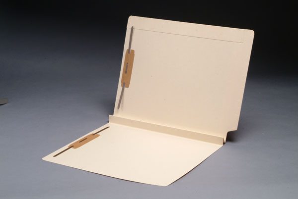 14 Pt Manila Folders, End/Top Interlock Tab, Letter Size, 2 Fasteners ...