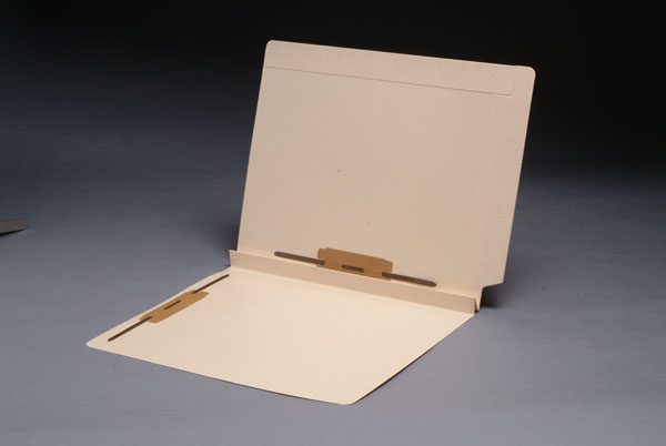 14 Pt Manila Folders, End/Top Interlock Tab, Letter Size, 2 Fasteners ...