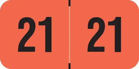 PMA Fluorescent - 2021 - Fluorescent Red 1 1/2" x 3/4", 500/Roll ...