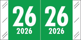 Col'R'Tab - 2026 - Green/White 1 1/2" x 3/4", 500/Roll - winay.com ...