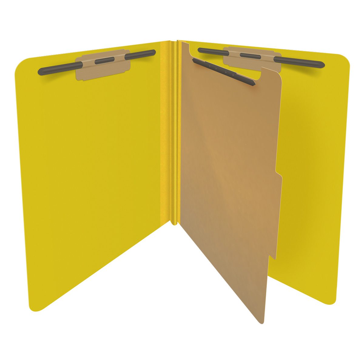 25 Pt. Pressboard Classification Folders, End Tab, Letter, 1 Divider ...