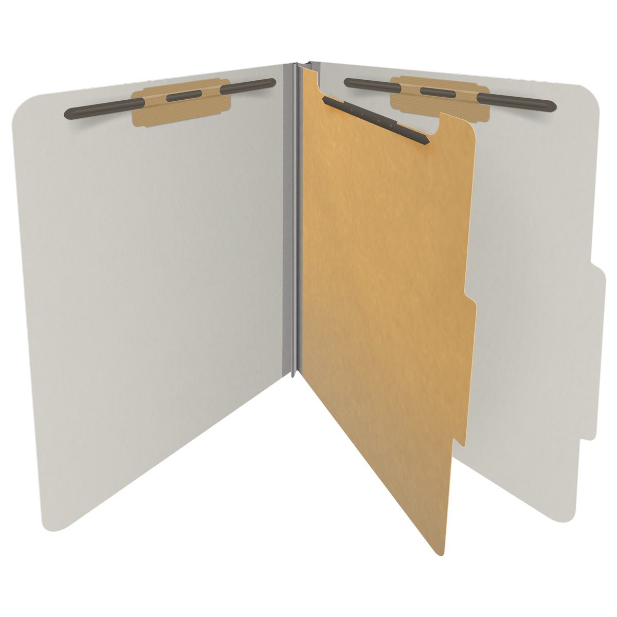 25 Pt. Pressboard Classification Folders, Top Tab, Letter, 1 Divider ...